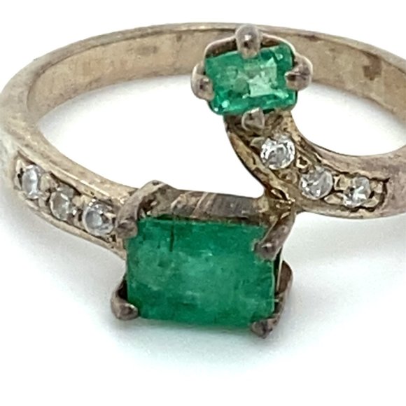 Jewelry | Emerald 12ct Solid 925 Sterling Silver Ring | Poshmark